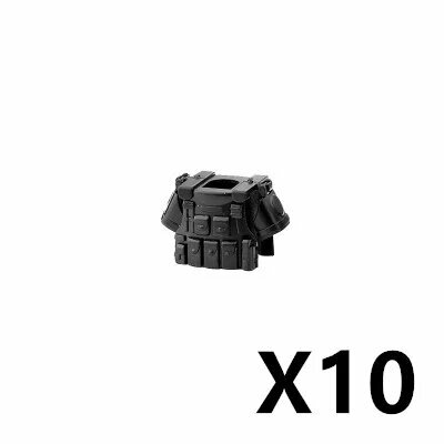 BRICKPANDA Тактические военные блоки Черный, Песочно-синий
