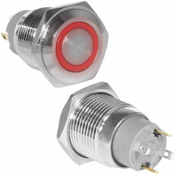 GQ16F-10ZE/J/R/N off-on , кнопка антивандальная