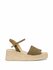 Эспадрильи GEOX Buckle-fastening platform espadrilles, размер 38 EU, green