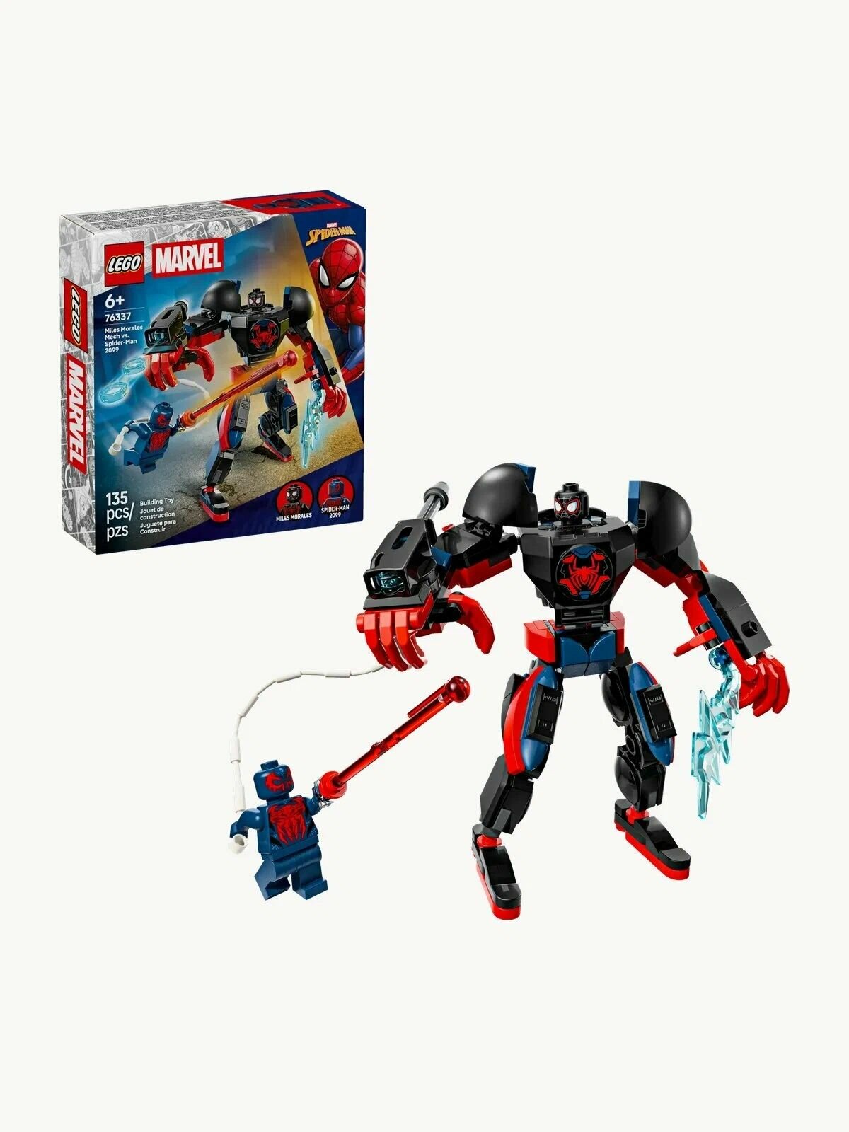 Конструктор LEGO Marvel 76337 Майлз Моралес и Человек-паук 2099, 135 дет.