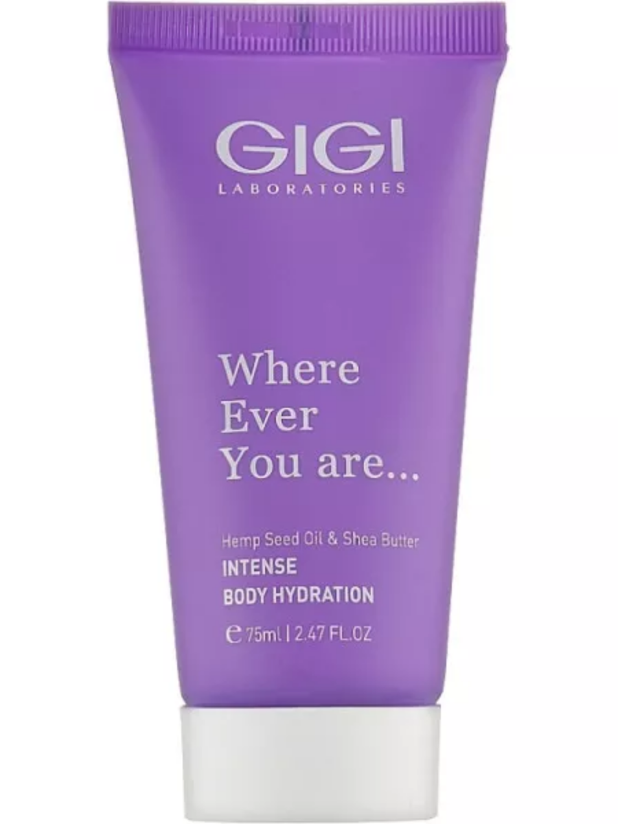 Крем GiGi Hemp Seed Oil & Shea Butter Intense Body Hydrating Интенсивный массажный крем для тела, 75 мл