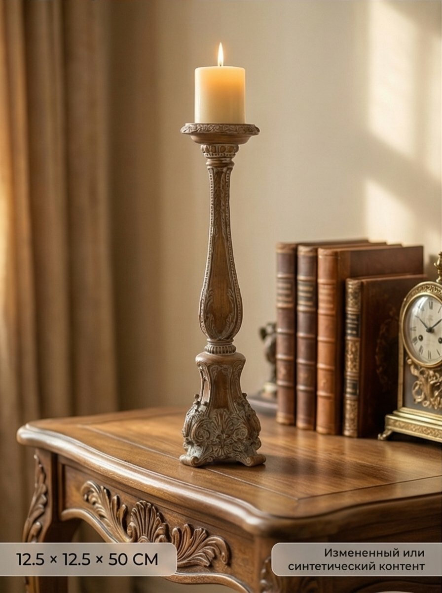 Подсвечник "Классический триумф" 12,5х12,5х50