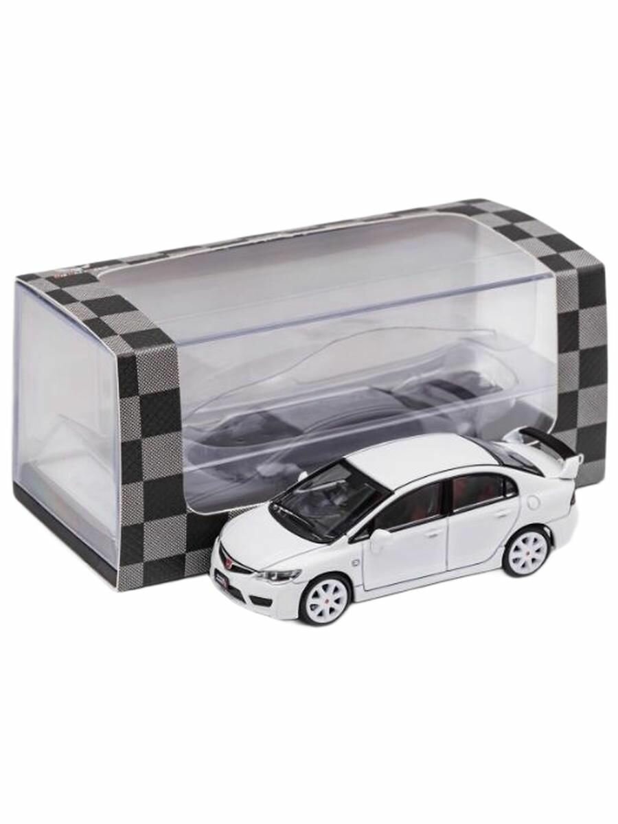Машинка металлическая Kоллекционная модель DCT 1:64 Honda Civic Type-R FD2 Silver