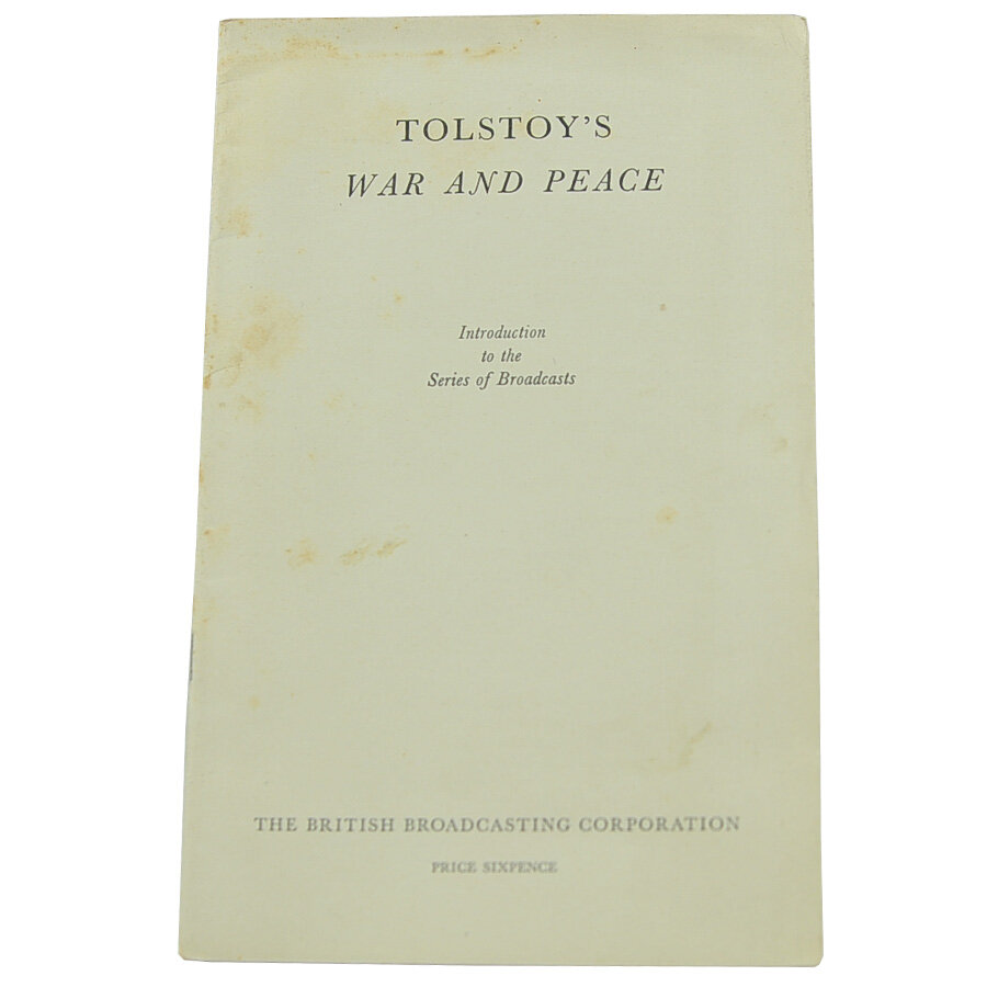 Tolstoy's War and Peace. Introduction of broadcasts