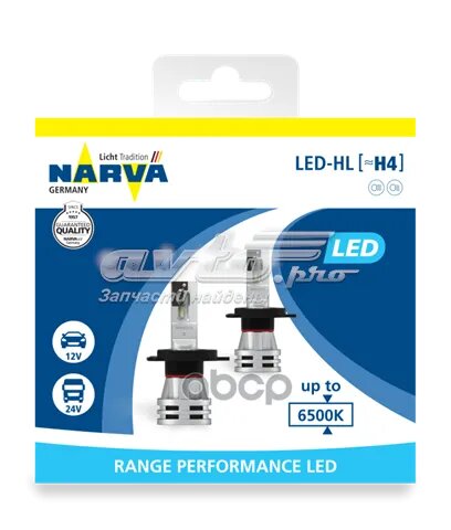 Комплект ламп светодиодных LED H4 RANGE PERFORMANC
