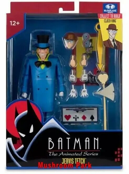 Игрушки McFarlane из серии DC Multiverse Build Clock King, 7-дюймовая фигурка Джервиса Тетча Безумный шляпник, Бэтмен: мультсериал
