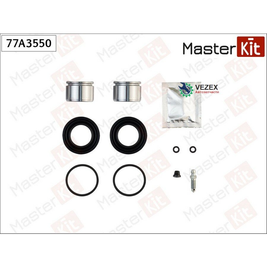 MASTERKIT 77A3550 Ремкомплект тормозного суппорта + поршень MERCEDES CLK (C208, C209) 6-97 -, C-CLASS (W203) 77A3550
