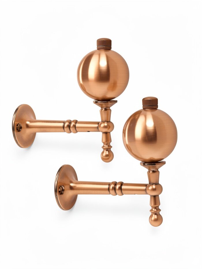 CAPPIO Крючок - держатель для штор CAPPIO KS049, алюминий, цвет медь, 2 шт.