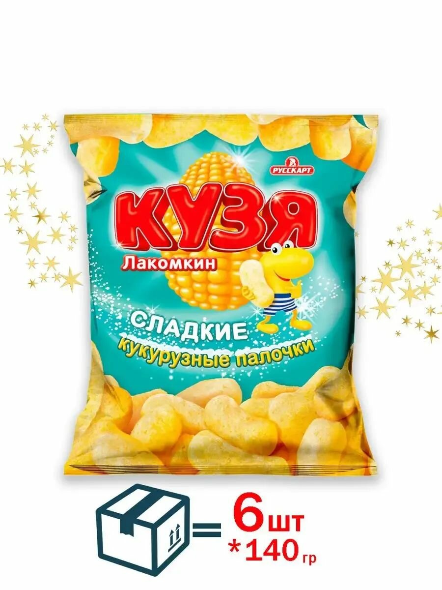Кукурузные палочки кузя Лакомкин 140гр