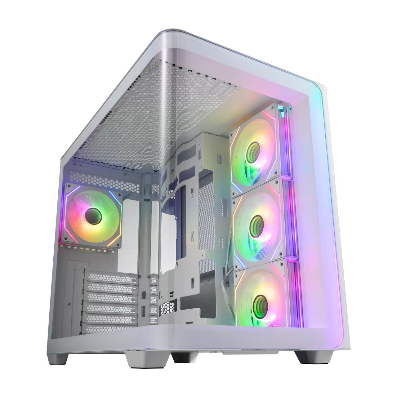 Корпус для ПК FSP сталь 0.7 ATX 2 USB без БП