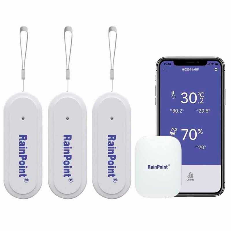 Wi-Fi умный датчик температуры и влажности, миниатюрный Термометр-Гигрометр с дистанционным управлением через приложение для помещений и улицы, водонепроницаемость IP54