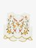 Блуза FARM RIO Printed scalloped-hem blouse, размер 40-42, бежевый/белый
