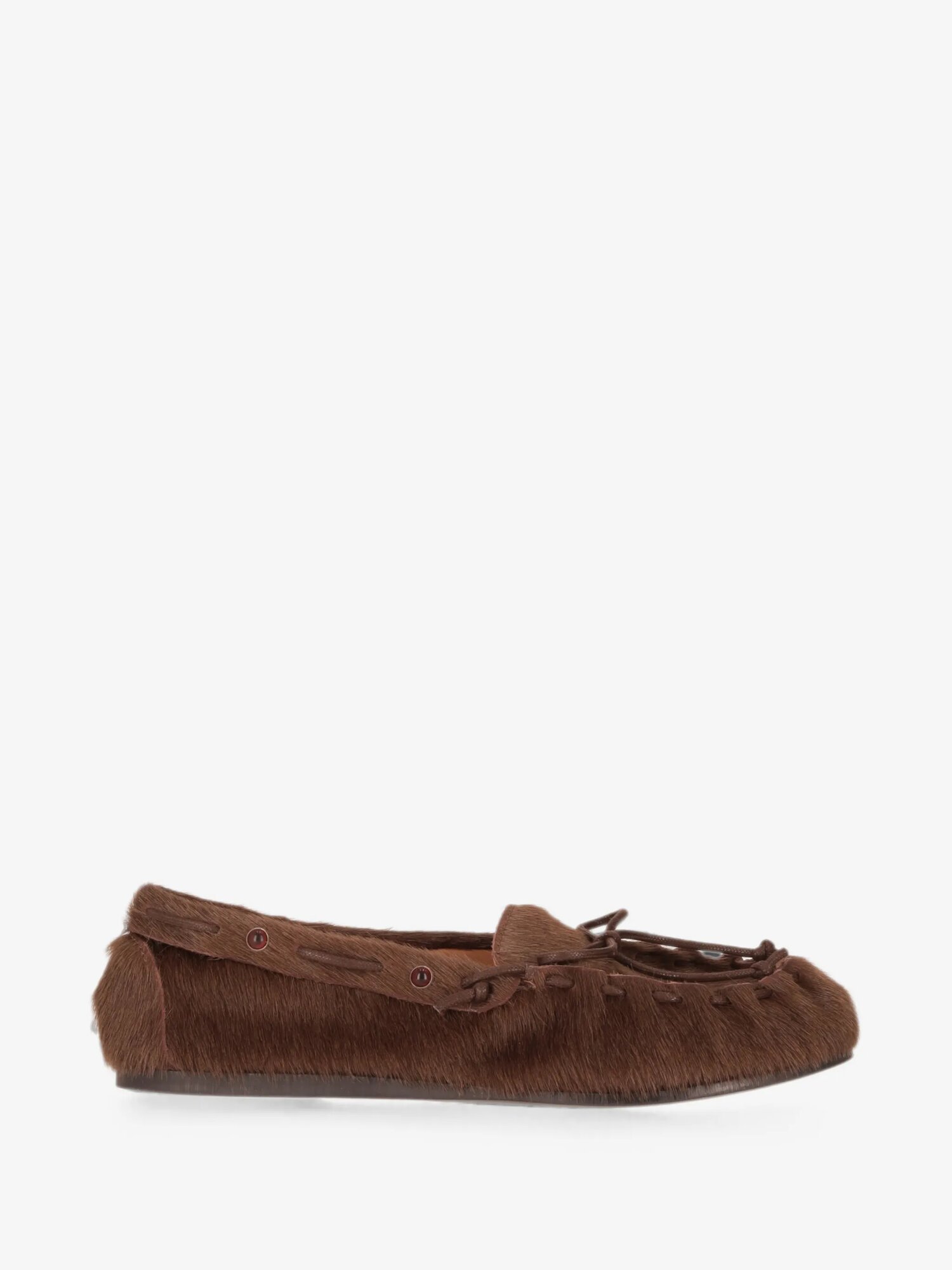 Лоферы Calf-hair bow-detail loafers