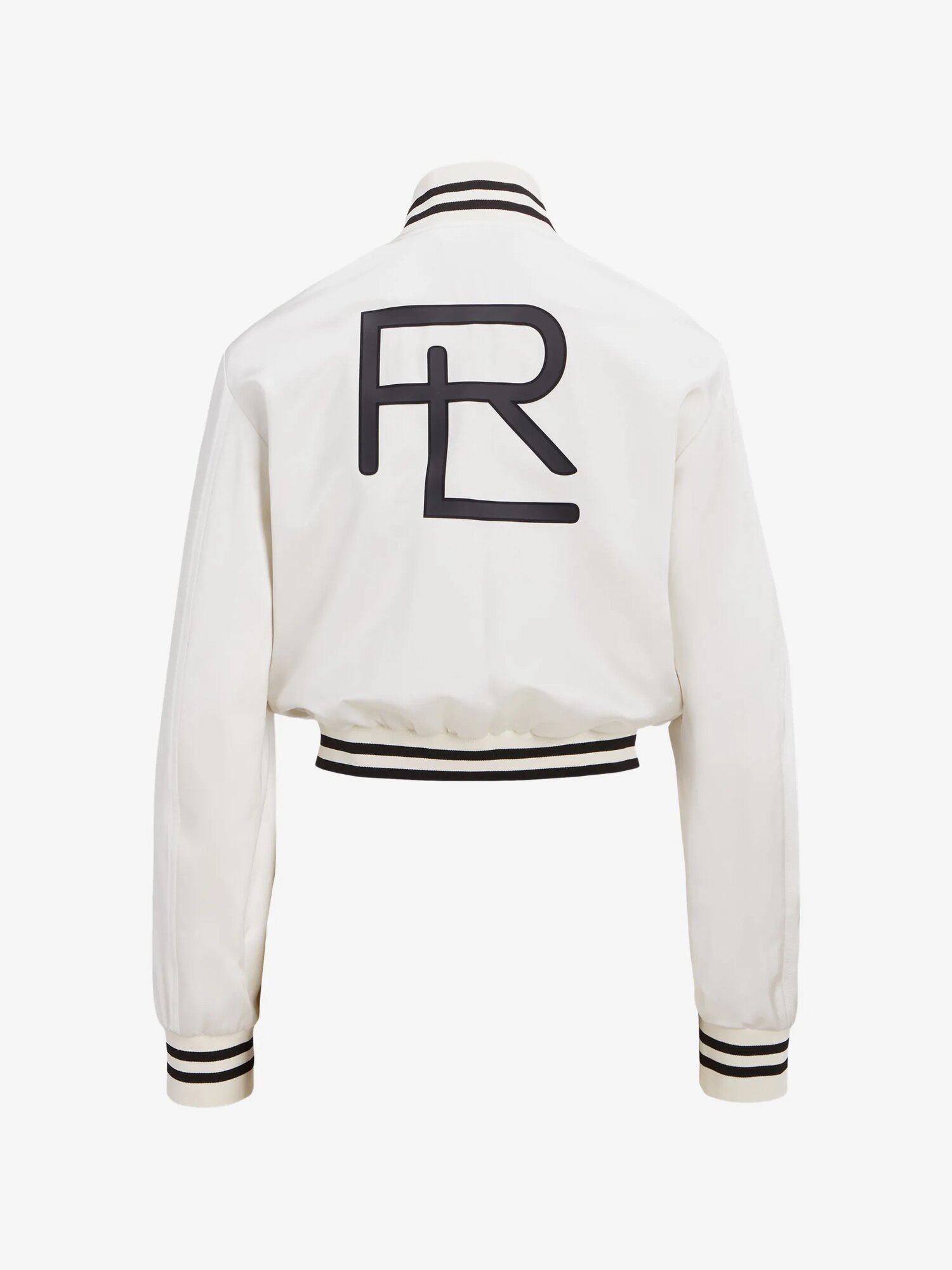 Куртка Ralph Lauren Collection Striped bomber jacket, размер 8, white — фото 1