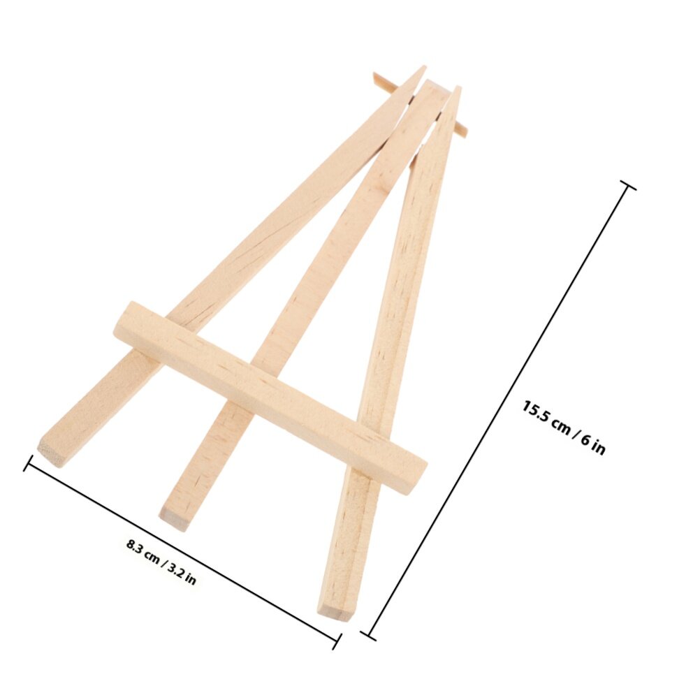 Деревянная Подставка Для Карточек 2шт Бежевый Цвет Размер 15 5X8 3X1 5CM