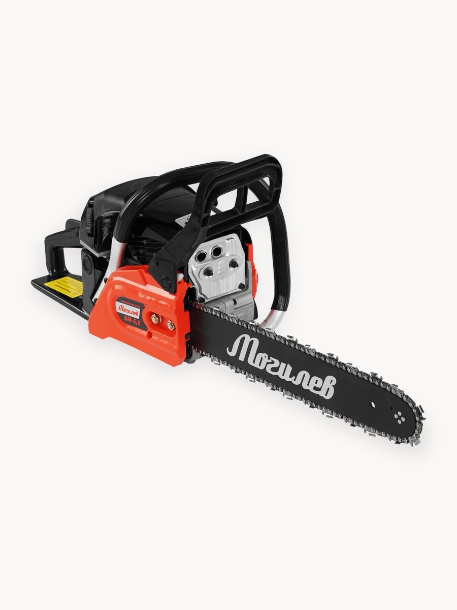 Бензопила цепная Могилев БМ-5,5, 58 см3, мощность 5.5 кВт, 6,1 кг, 2 шины и цепи