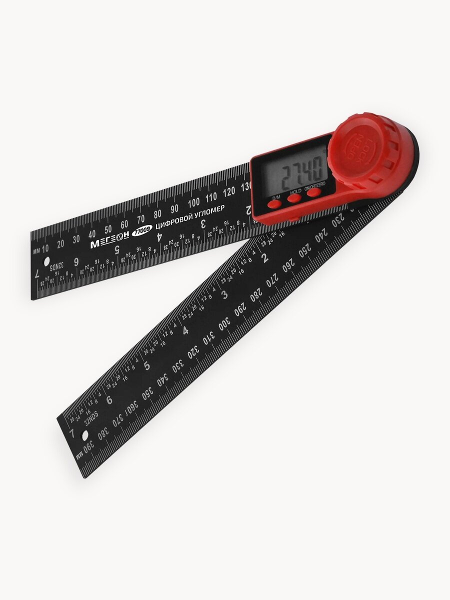 Электронный угломер с электронным датчиком угла с ЖК цифровым дисплеем, 200 мм