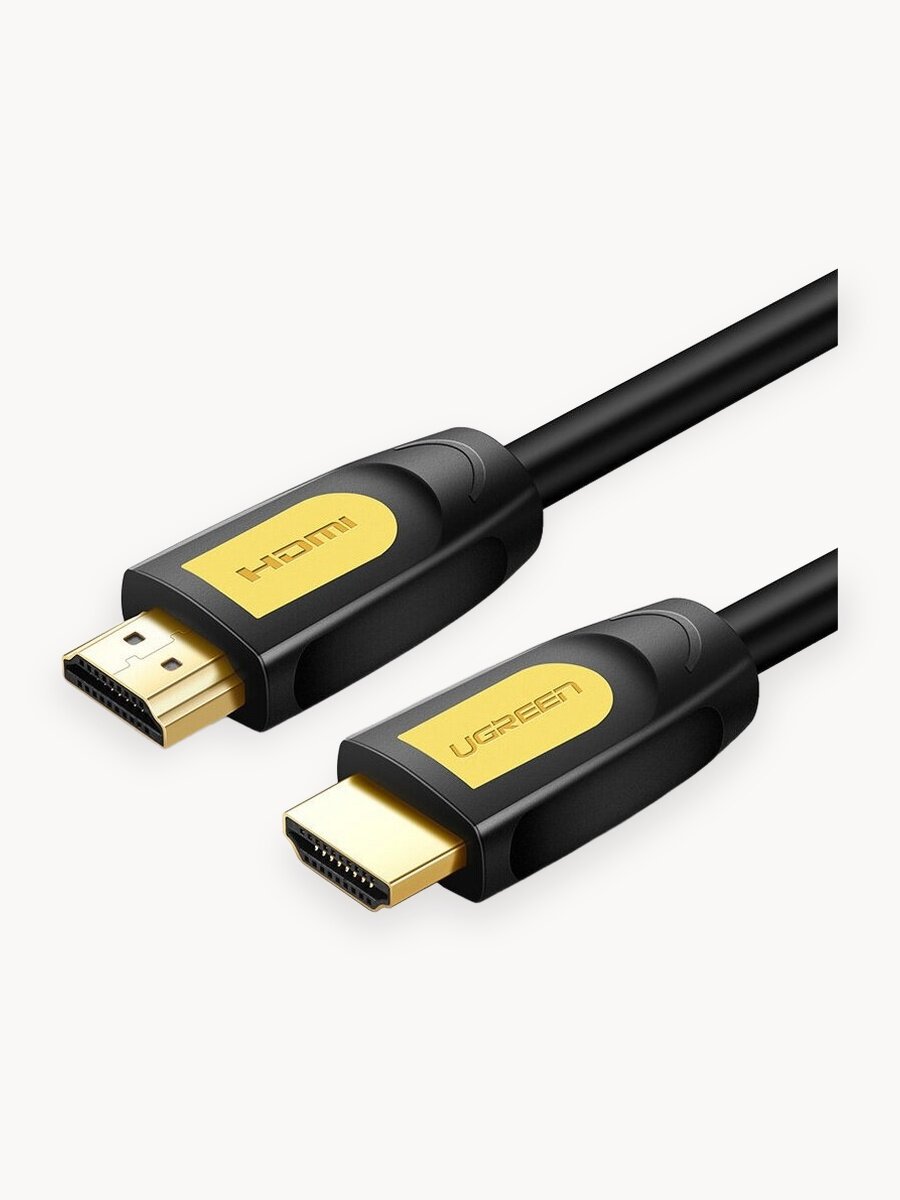 Кабель Ugreen HDMI-HDMI 4K, цвет желтый/черный, 2 метра (10129)