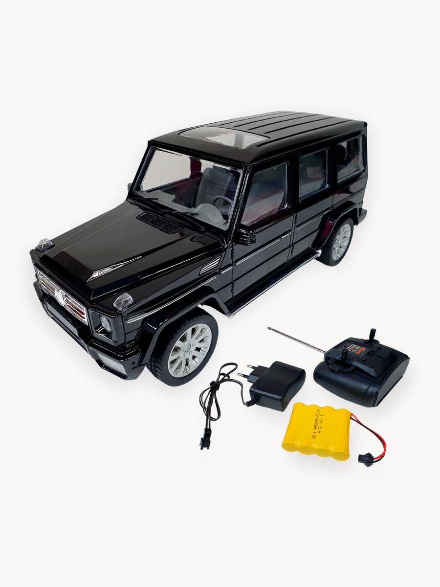 Машинка на радиоуправлении внедорожник Mercedes-Benz G-Class "Гелик" 32 см. Черный. Масштаб 1:14