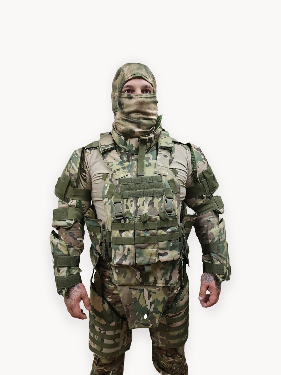 Бронежилет Universal Armor Бр2 с быстрым сбросом, без плит. Цвет Мультикам