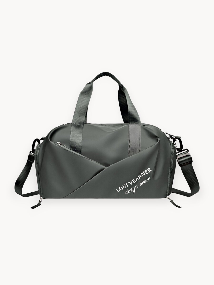 Сумка спортивная Loui Vearner, 17 л, 37х21х20 см, ручная кладь, серый..