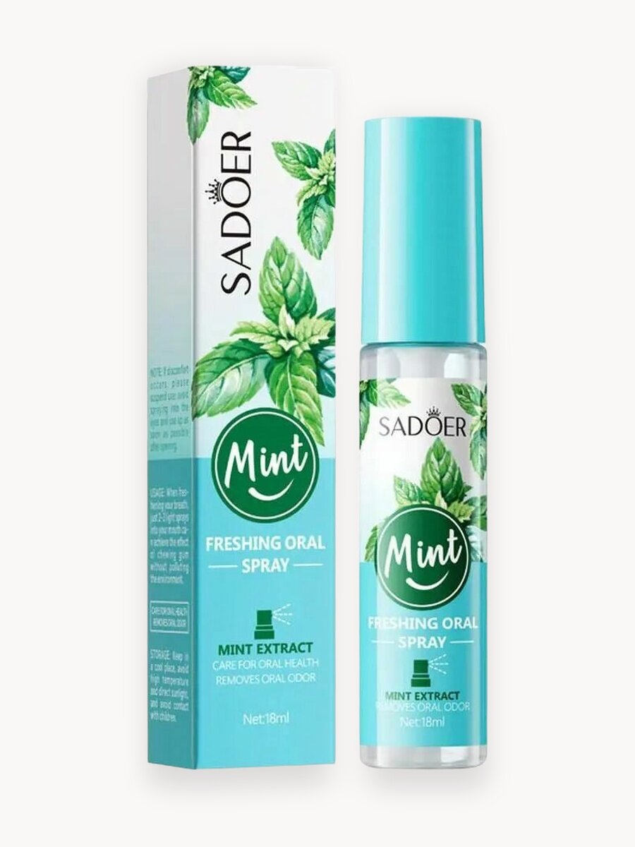 SADOER. Спрей-освежитель для полости рта с ароматом Мяты, 18мл.