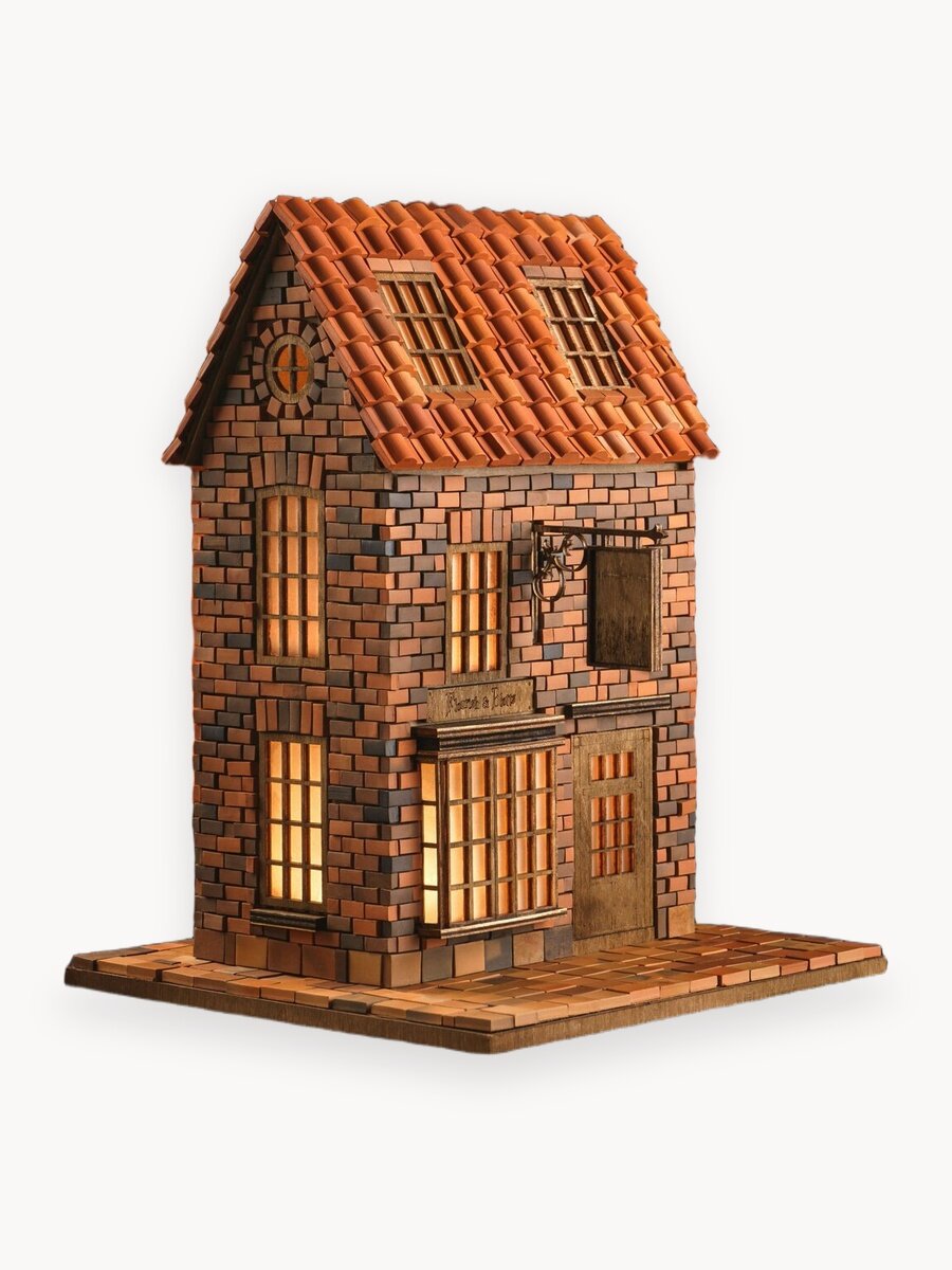 Конструктор из керамических кирпичей на картонной основе Домик - Гарри Поттера
