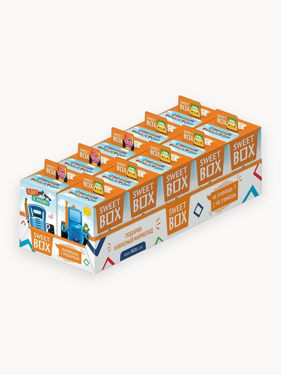 Sweet Box Конфитрейд Синий Трактор свитбокс с подарком, 10 шт