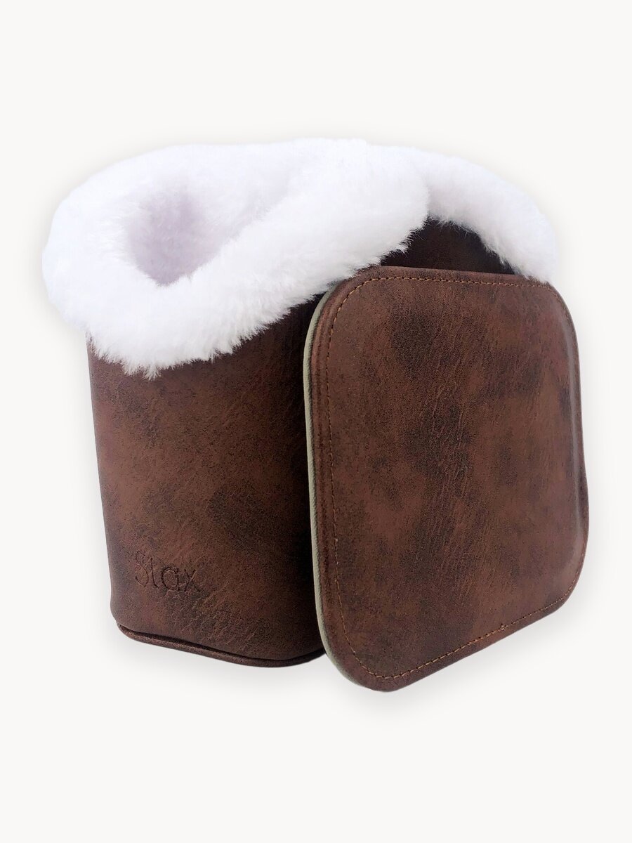 Подставка для очков настольная с мехом, двойная, Stax