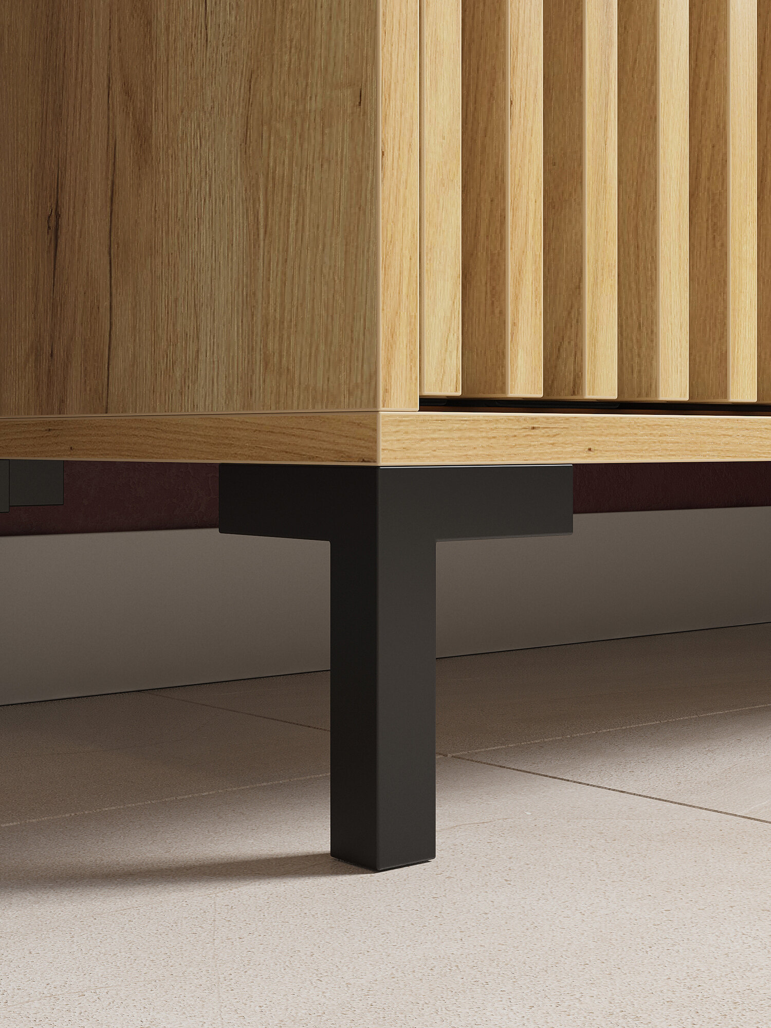 Опора мебельная регулируемая по высоте черная ножки для мебели 4 штуки в комплекте