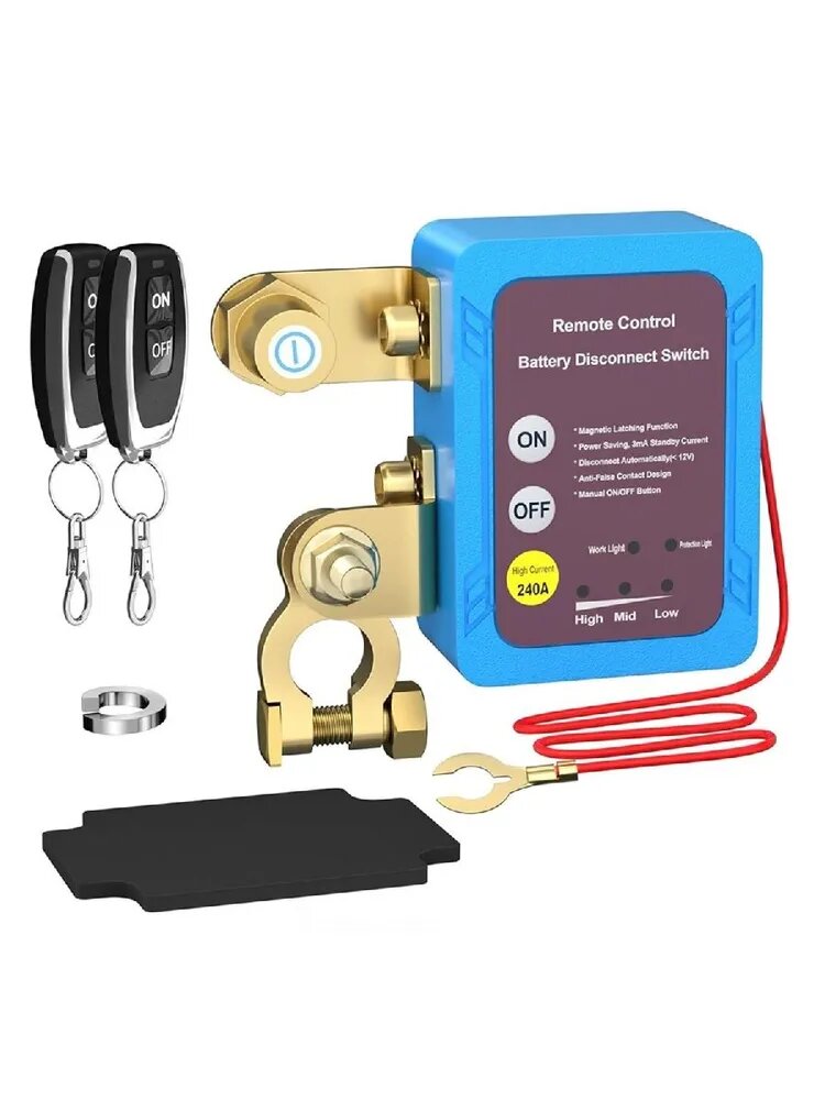 Кнопка на приборной панели выключатель массы 240А 12В 1 шт.