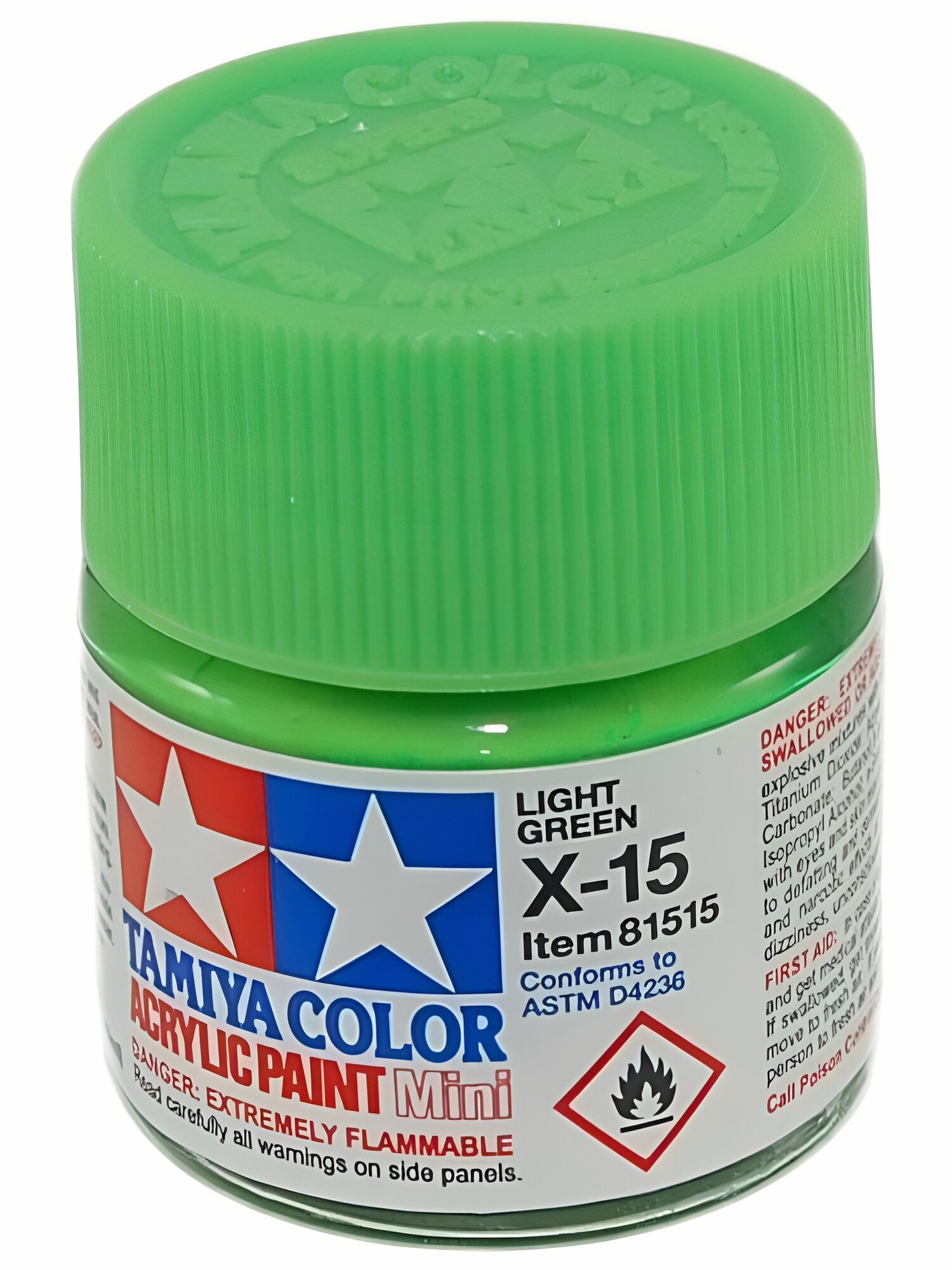 X-15 Light Green (Светло-Зеленая Глянцевая) акриловая краска, 10 мл.