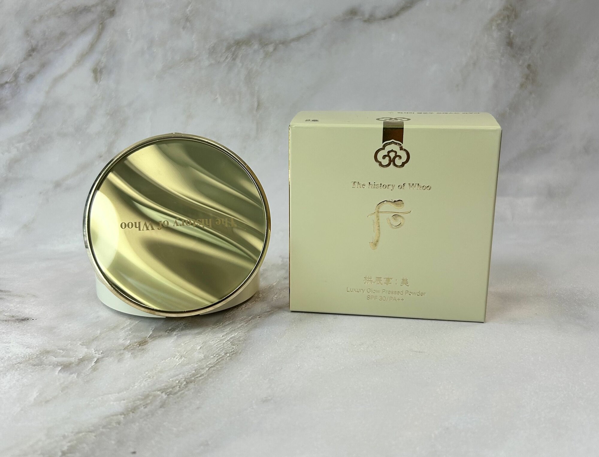 Корейская крем-пудра The history of whoo Luxury Glow Pressed Powder 02 тон