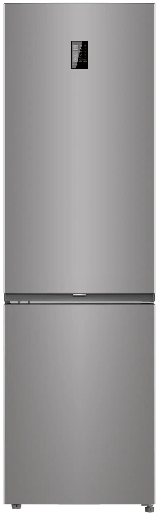 Двухкамерный холодильник CANDY CFN6200SDC, серебро, Total No Frost