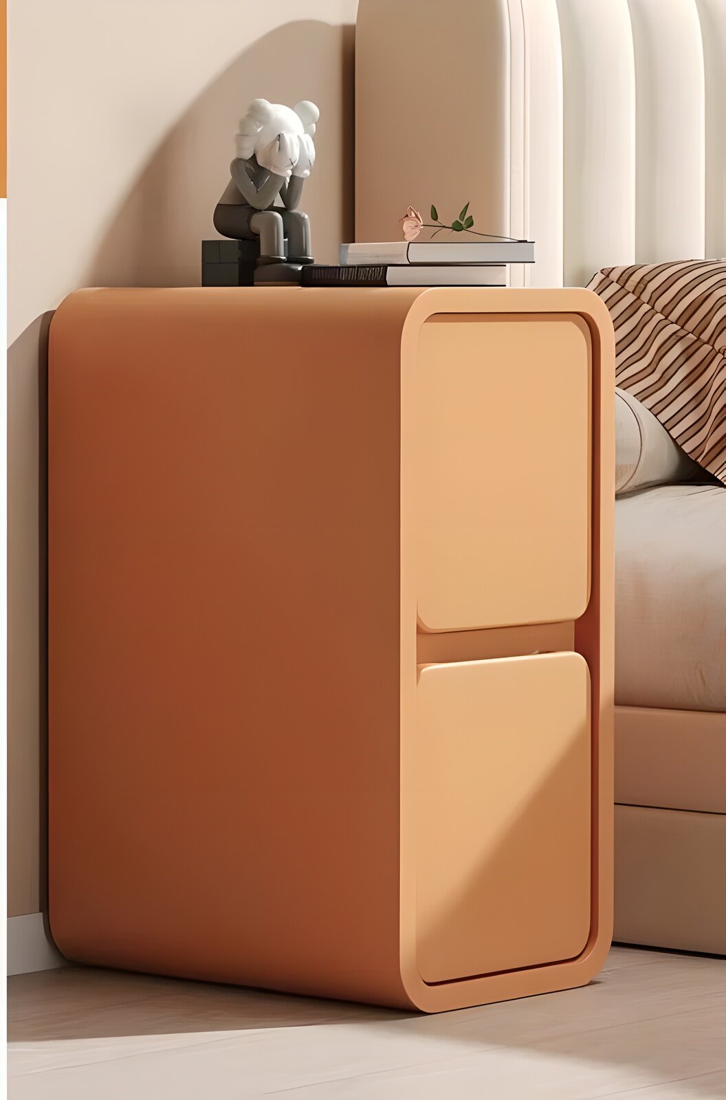 Тумба прикроватная Простая и маленькая прикроватная тумбочка, 2 ящ, 20х40х50 см