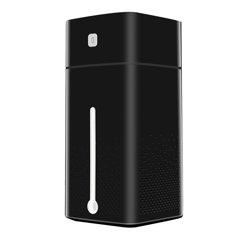 Увлажнитель воздуха USB портативный 1000ml с диффузором эфирных масел ультразвуковой атомайзер с 7 цветными LED-огнями для автомобиля дома офиса черный белый