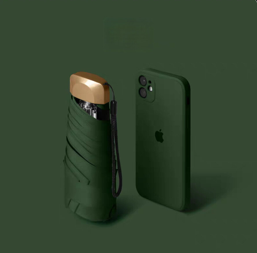 Мини-капсульный зонт портативный солнцезащитный зонт с черным покрытием защита от солнца утолщенный дождевой зонт оптовая продажа с возможностью нанесения логотипа