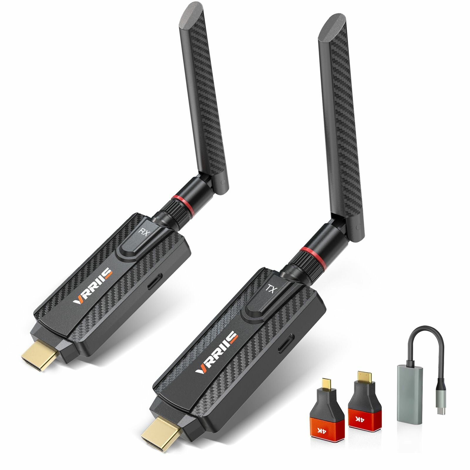 Беспроводной передатчик и приемник HDMI 200M, Передатчик*1; приемник*1