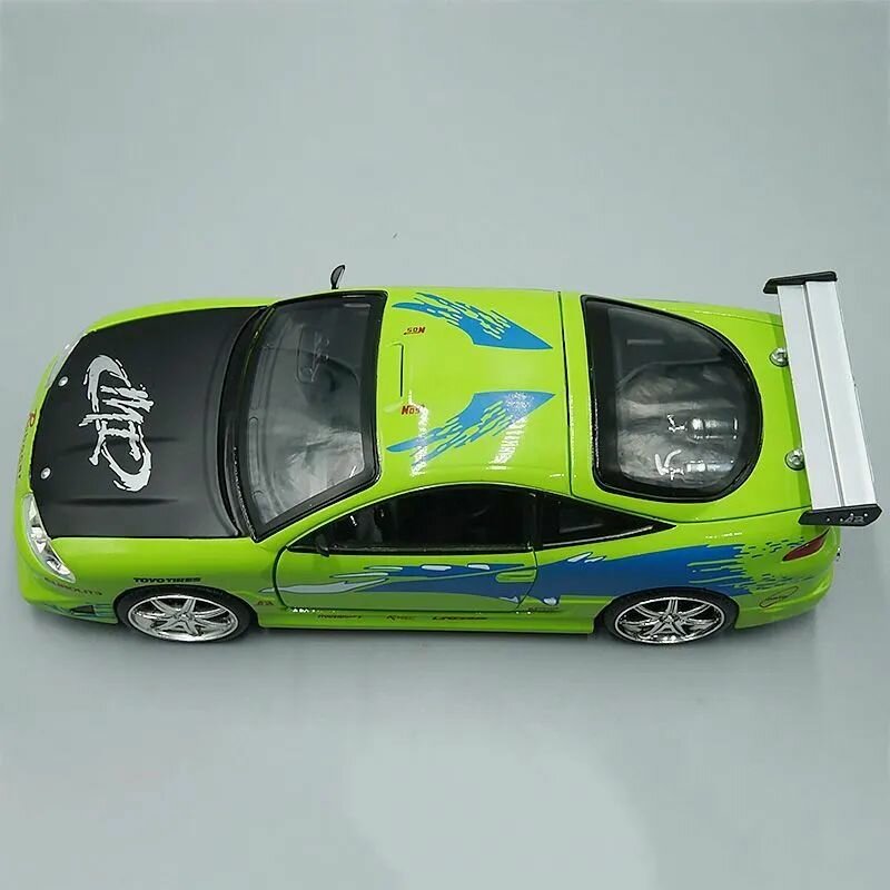 1:24 Литые автомобильные модели игрушек Mitsubishi Eclipse от Брайана для коллекции