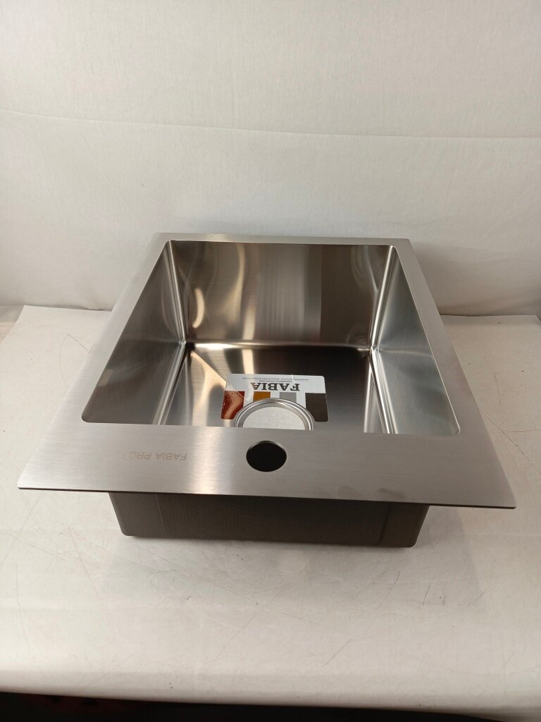 Мойка врезная FABIA PROFI 40503 Мойка врезная 40х50см толщина 3,0х0,8 мм,глубина 200мм+ большой сифон с переливом+корзина (1452844)