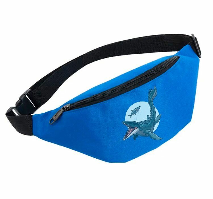 Поясная сумка Динозавры (Jurassic Park) голубая №4