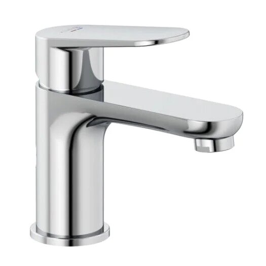 Смеситель для раковины Kludi X1 322660575 хром, глянцевый, кран для ванной в раковину, рычажный, с керамическим картриджем, с донным клапаном