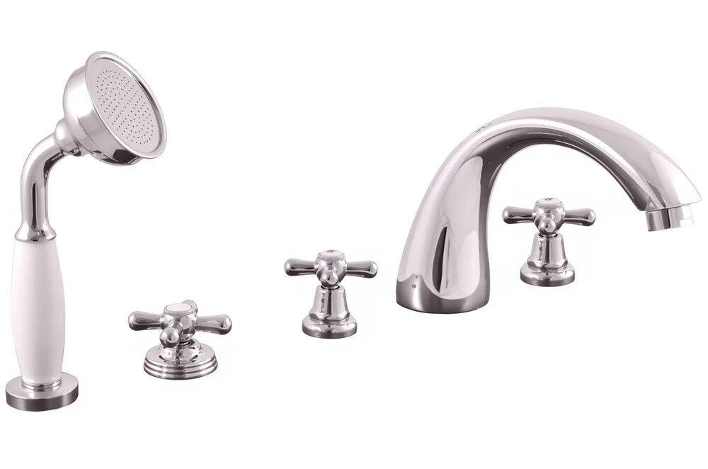 Смеситель на борт ванны Rav Slezak Morava MK169.5P латунный, хром