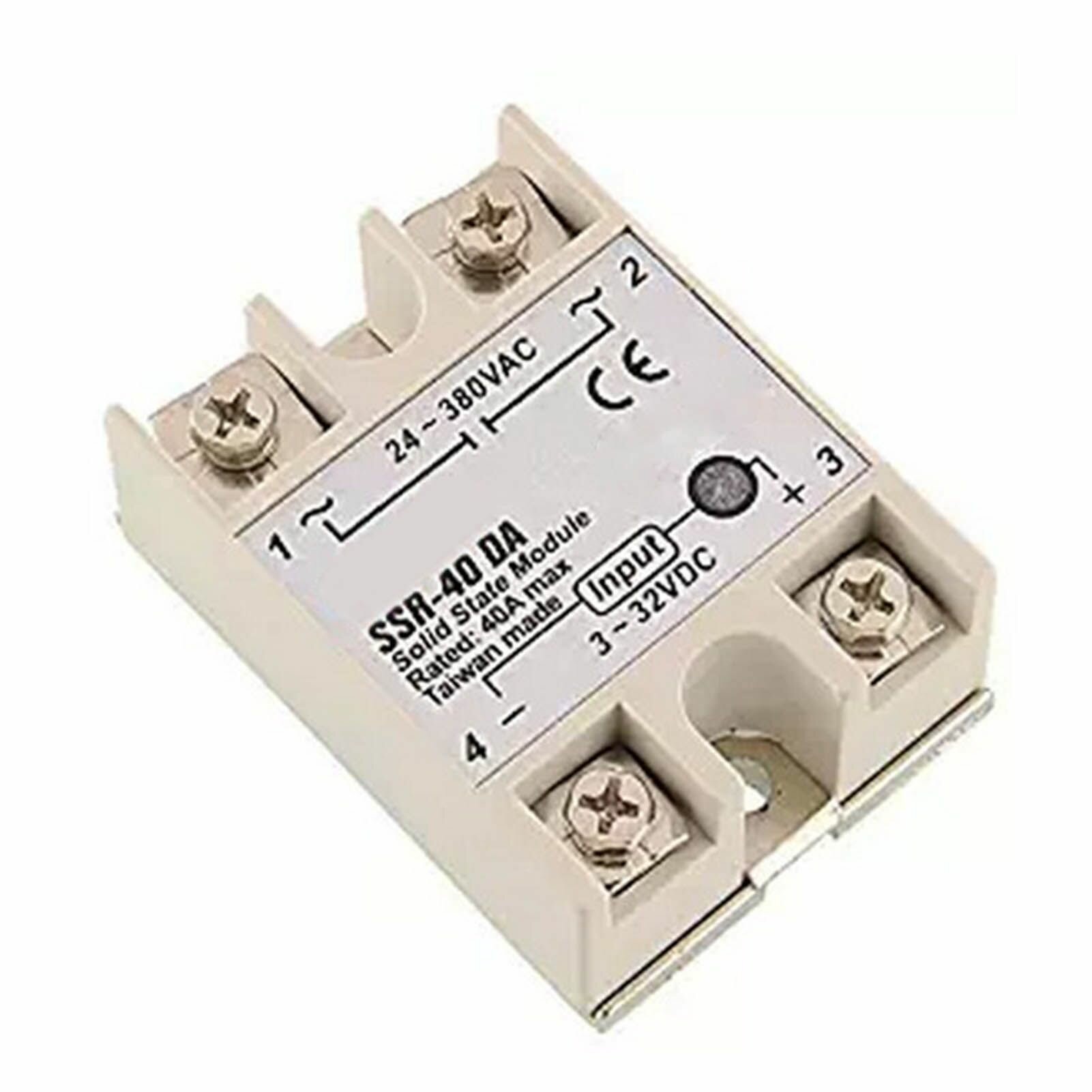 Твердотельное реле FOTEK SSR-40DA, 40А, DC-управление, AC24-380В