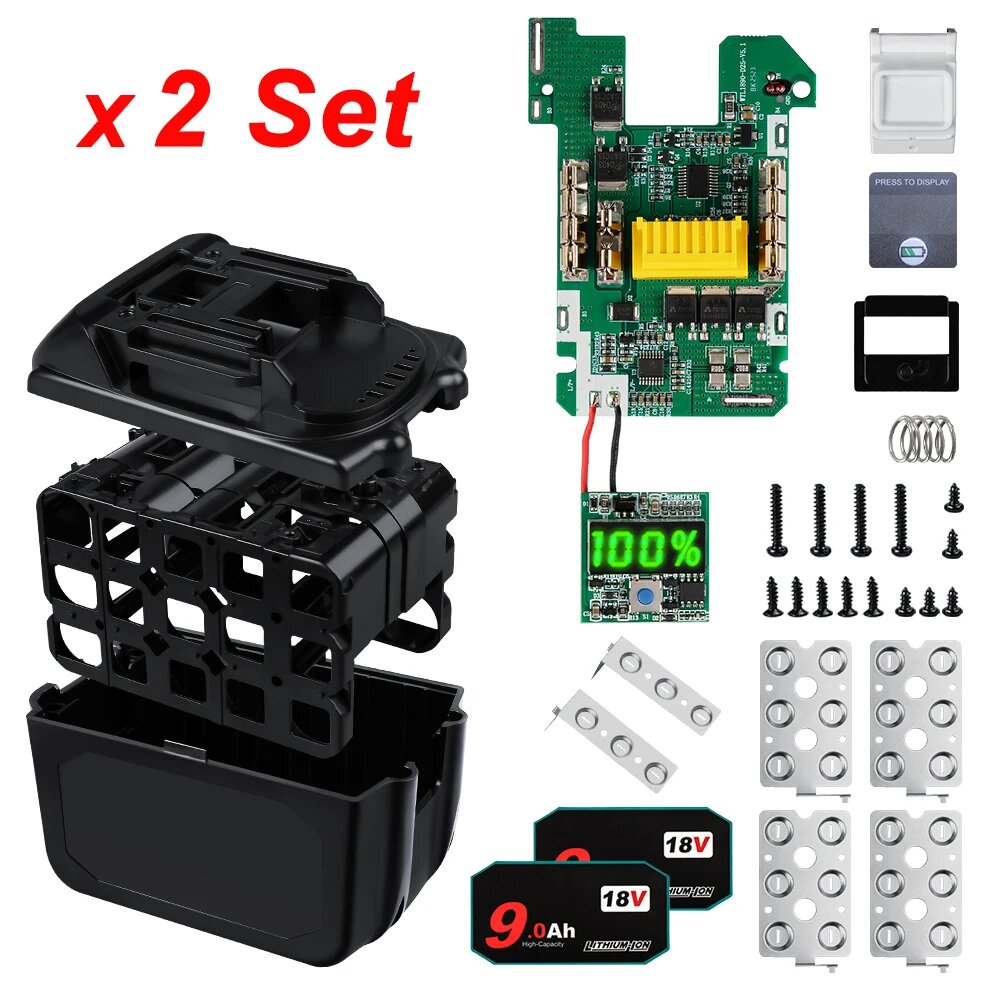 Чехол-аккумулятор Waitley для Makita 18 В 2 Set