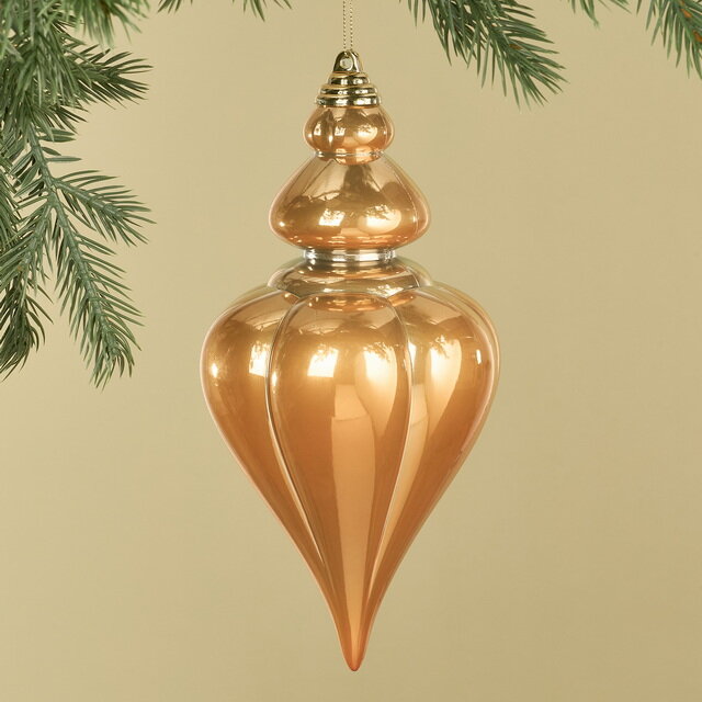 Елочная игрушка Сосулька Medley 23 см насыщенно-золотая, пластик, Winter Deco, 1000386