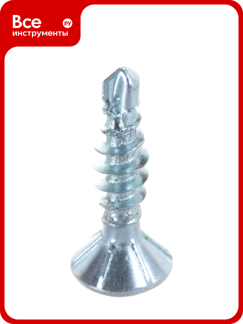 Оконный саморез Госкреп белый, сверло, 3.9х16 мм, 40 шт. 1-0021730