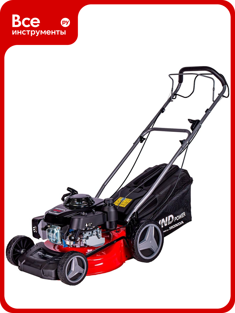 Бензиновая газонокосилка (бензокосилка) HND с двигателем honda lm 46 xs LM46XS, пластиковый, 3.6 л, 46 см