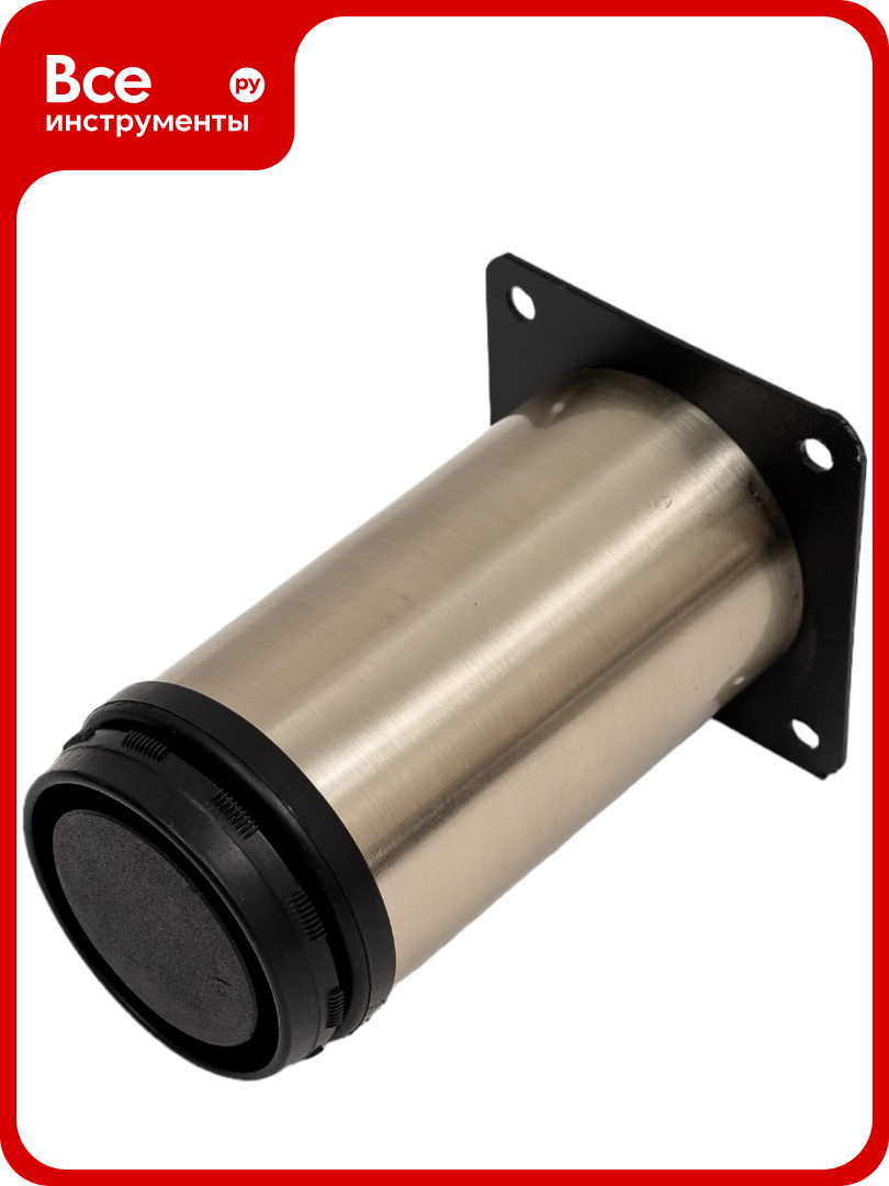 Ножка Tech-Krep металл, круглая, регулируемая, D50x100 мм, сатин - накл, Область применения