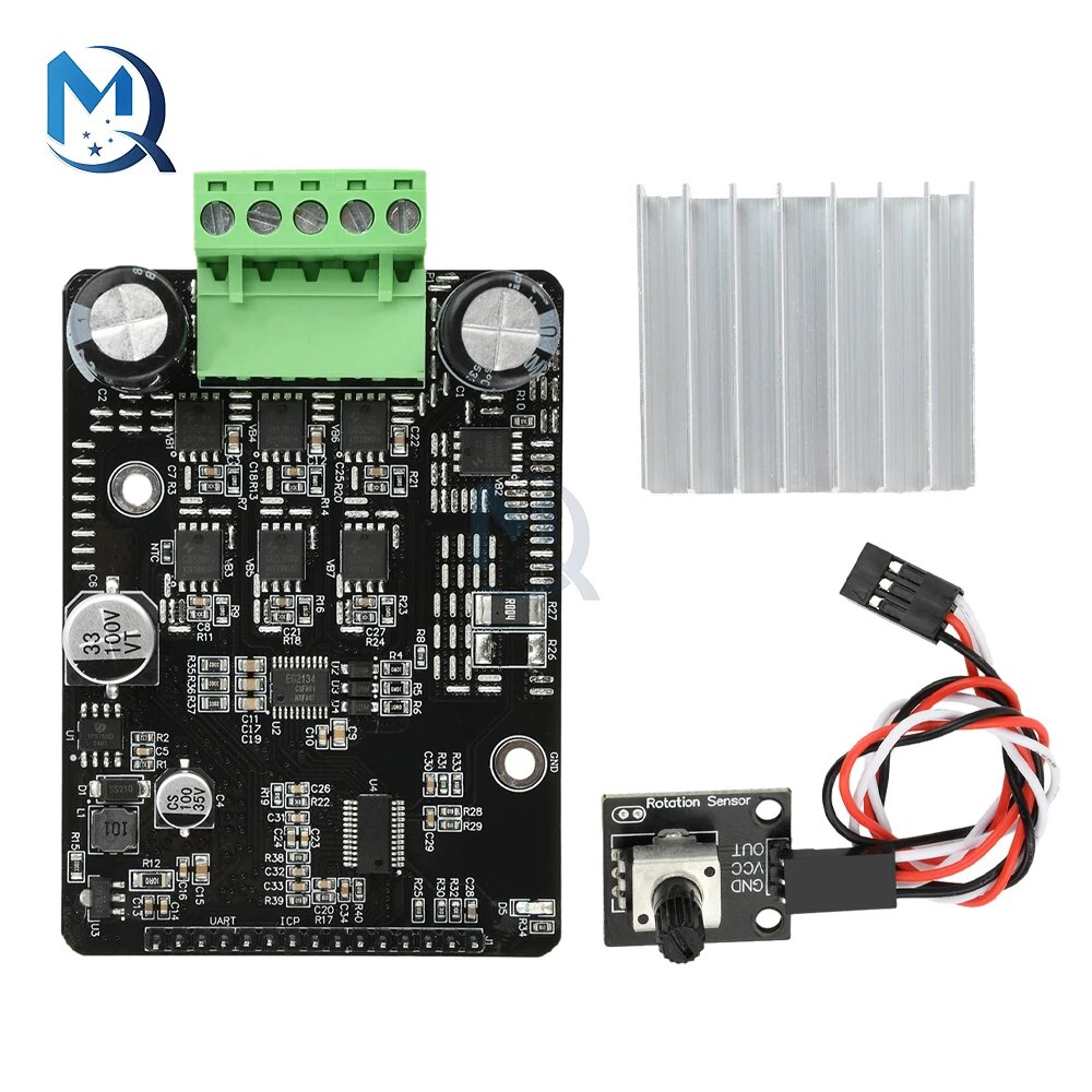 Ziqqucu BLDC DC 6-80В моторный контроллер 1600Вт 50А